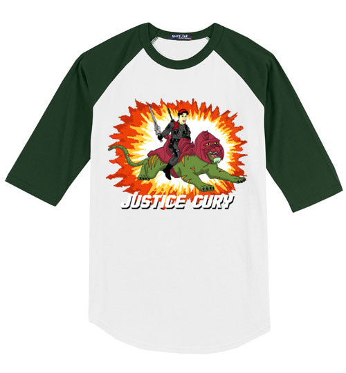 Justice Cury: 3/4 Sleeve T-Shirt – Retro Rags Limited